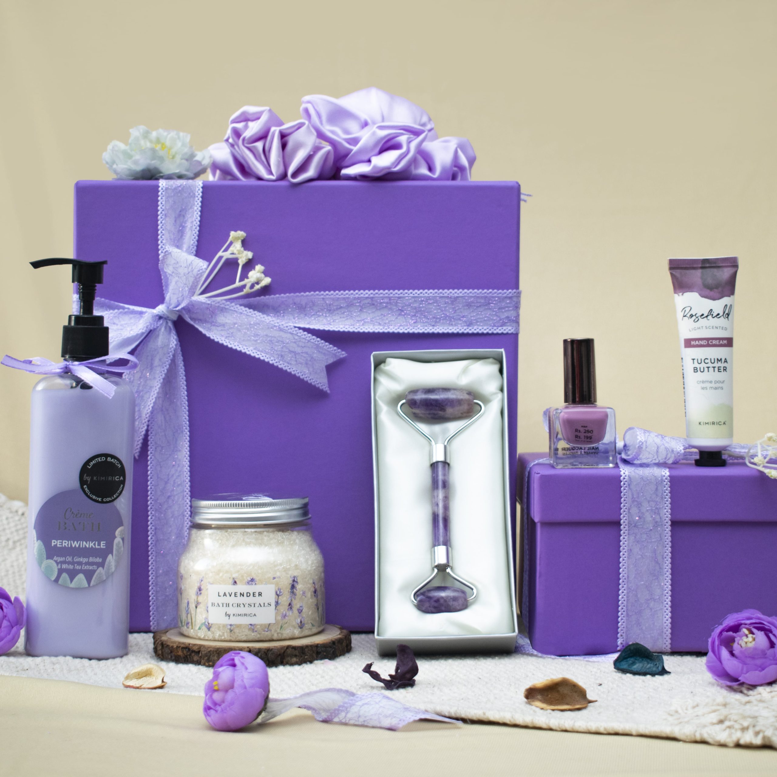 Lush Lavender Gift Box - Corporate Gifts- The Boxed Wishes